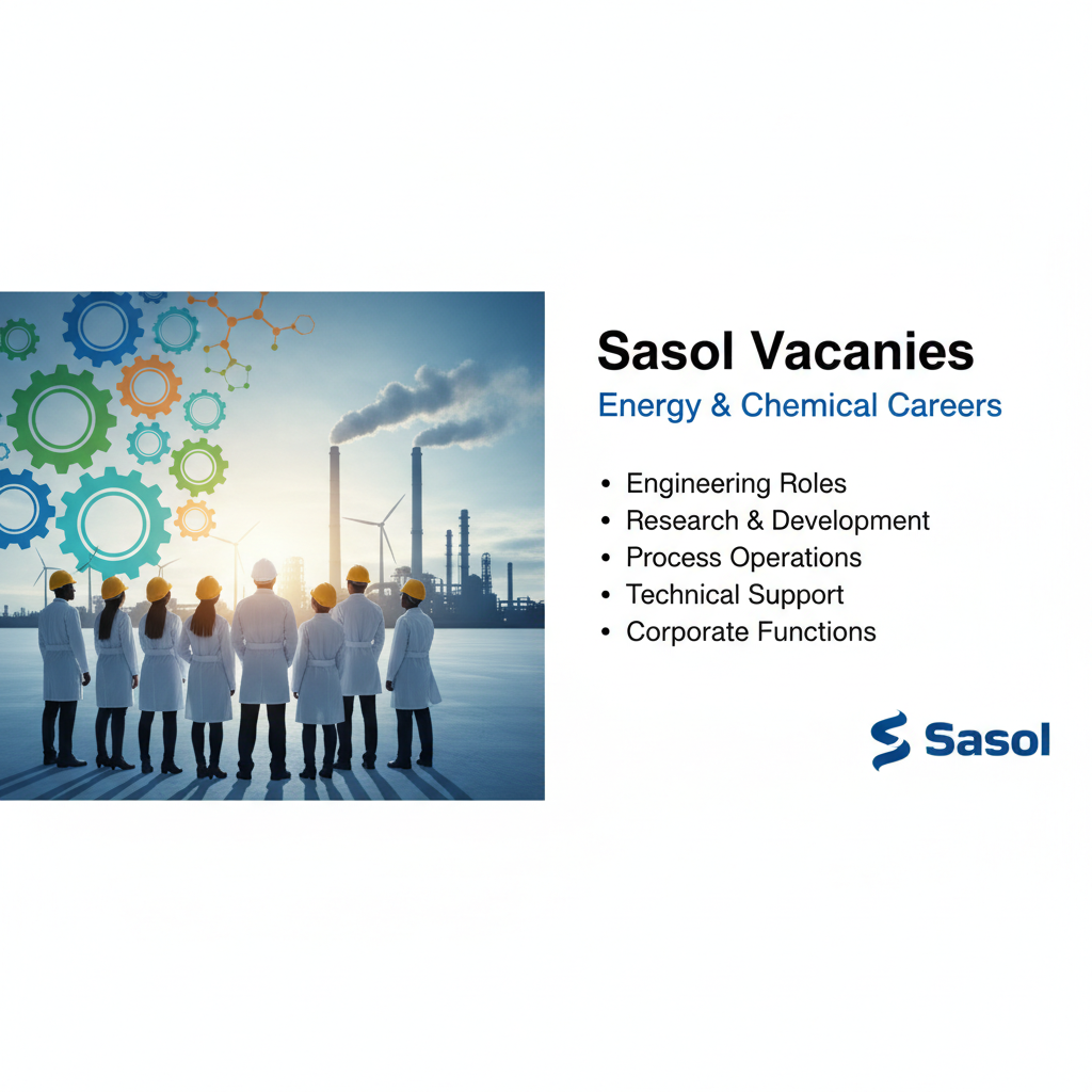 Sasol Vacancies: Energy & Chemical Careers in South Africa 2025 - Kasamim NoticiasKasamim Noticias